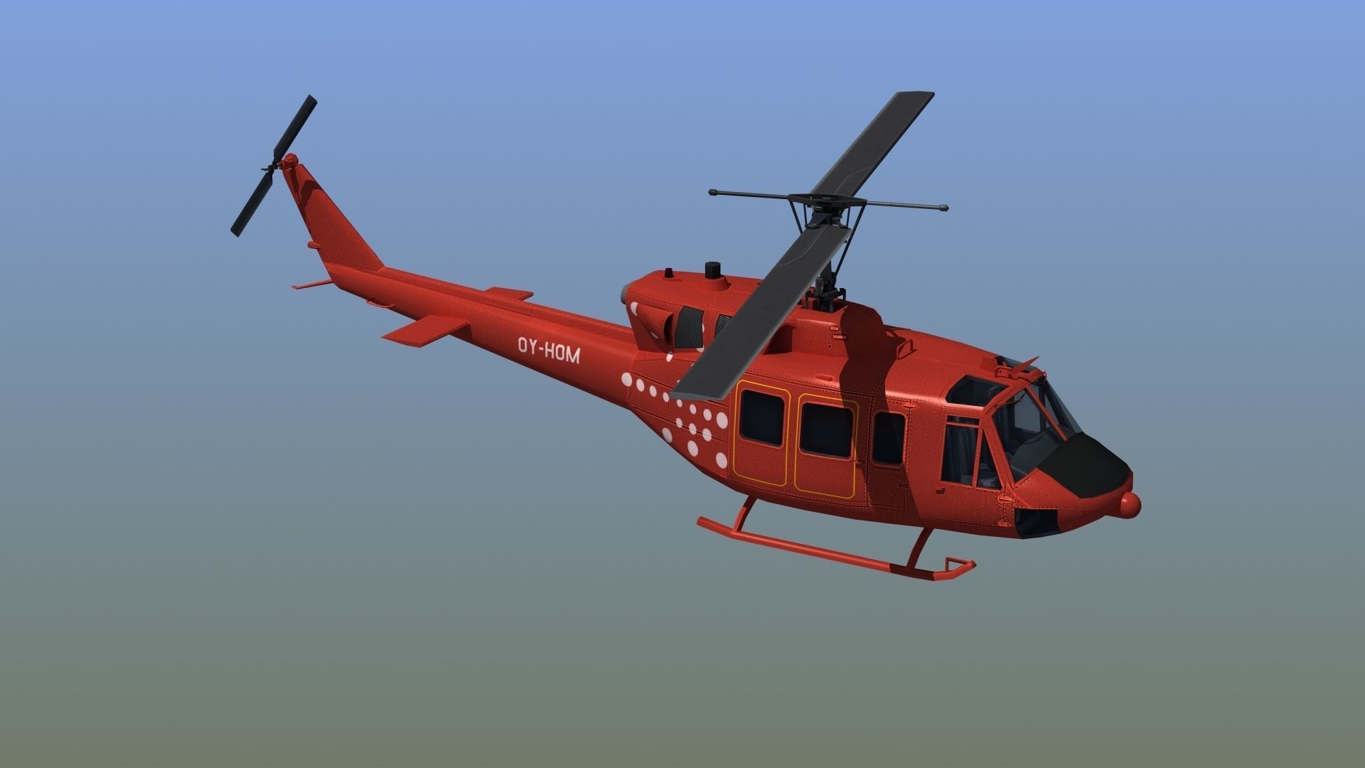 Bell 212 Rescue Helicopter 3D model | CGTrader