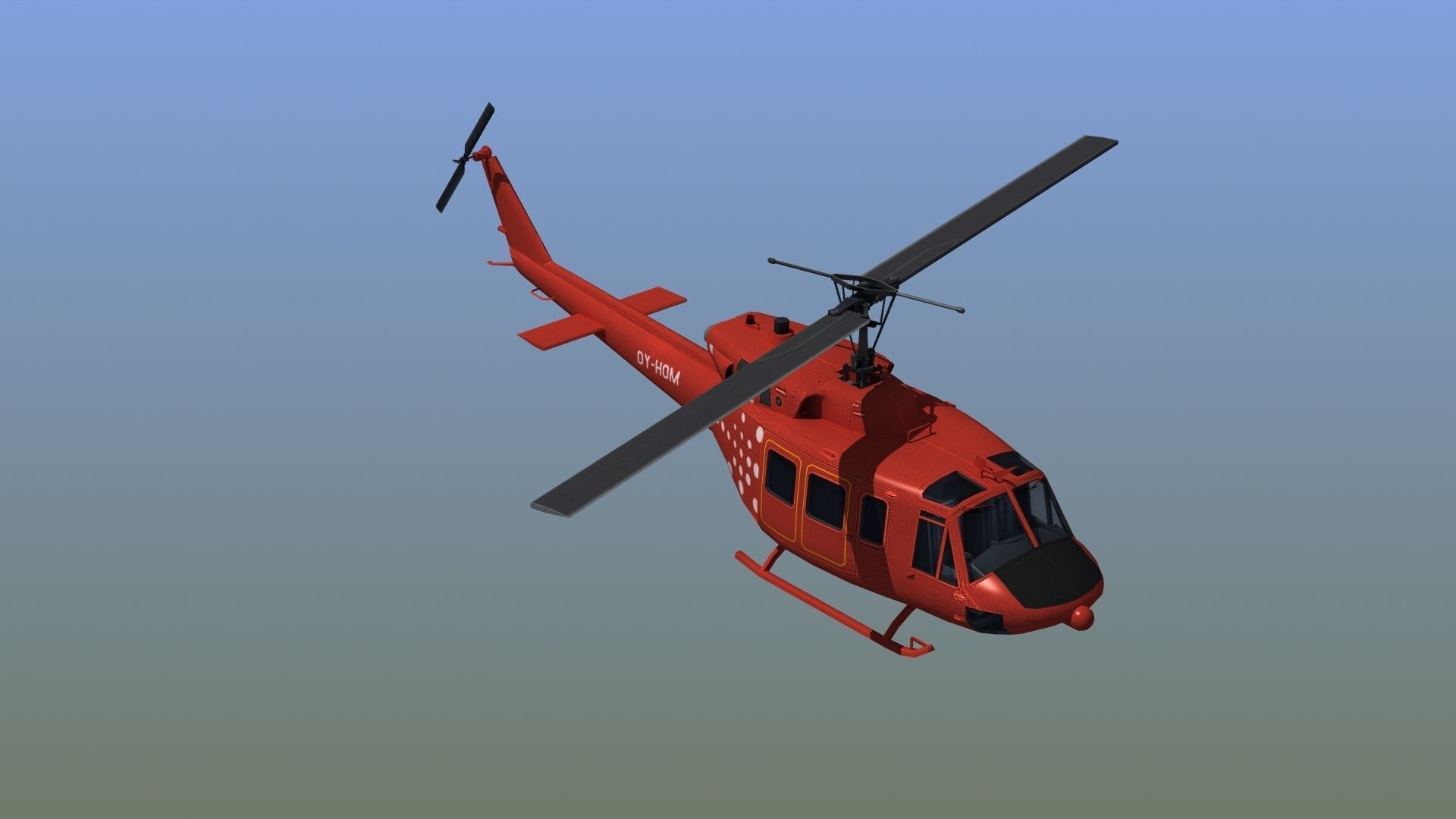 Bell 212 Rescue Helicopter 3D model | CGTrader