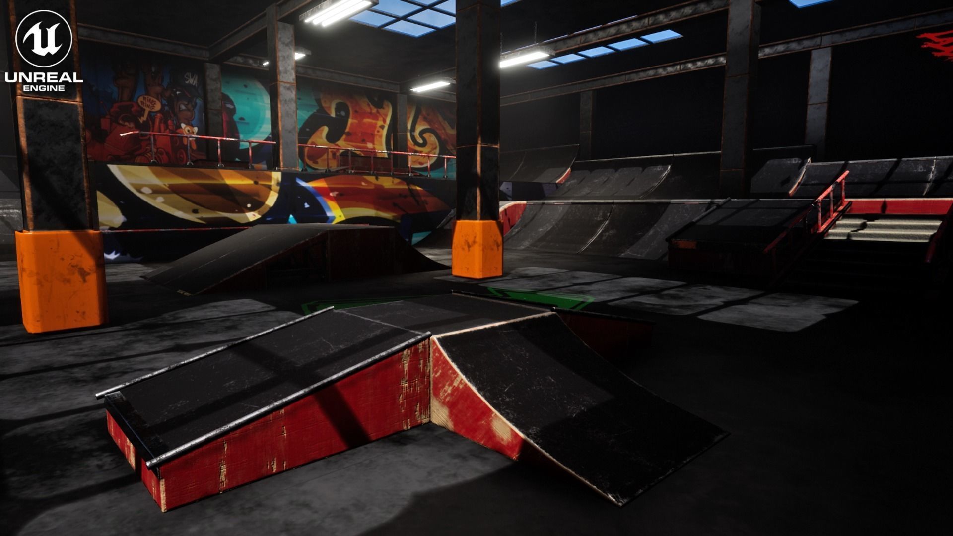 3D model Skate Park Vol 1 For Unreal And Unity VR / AR / low-poly ...