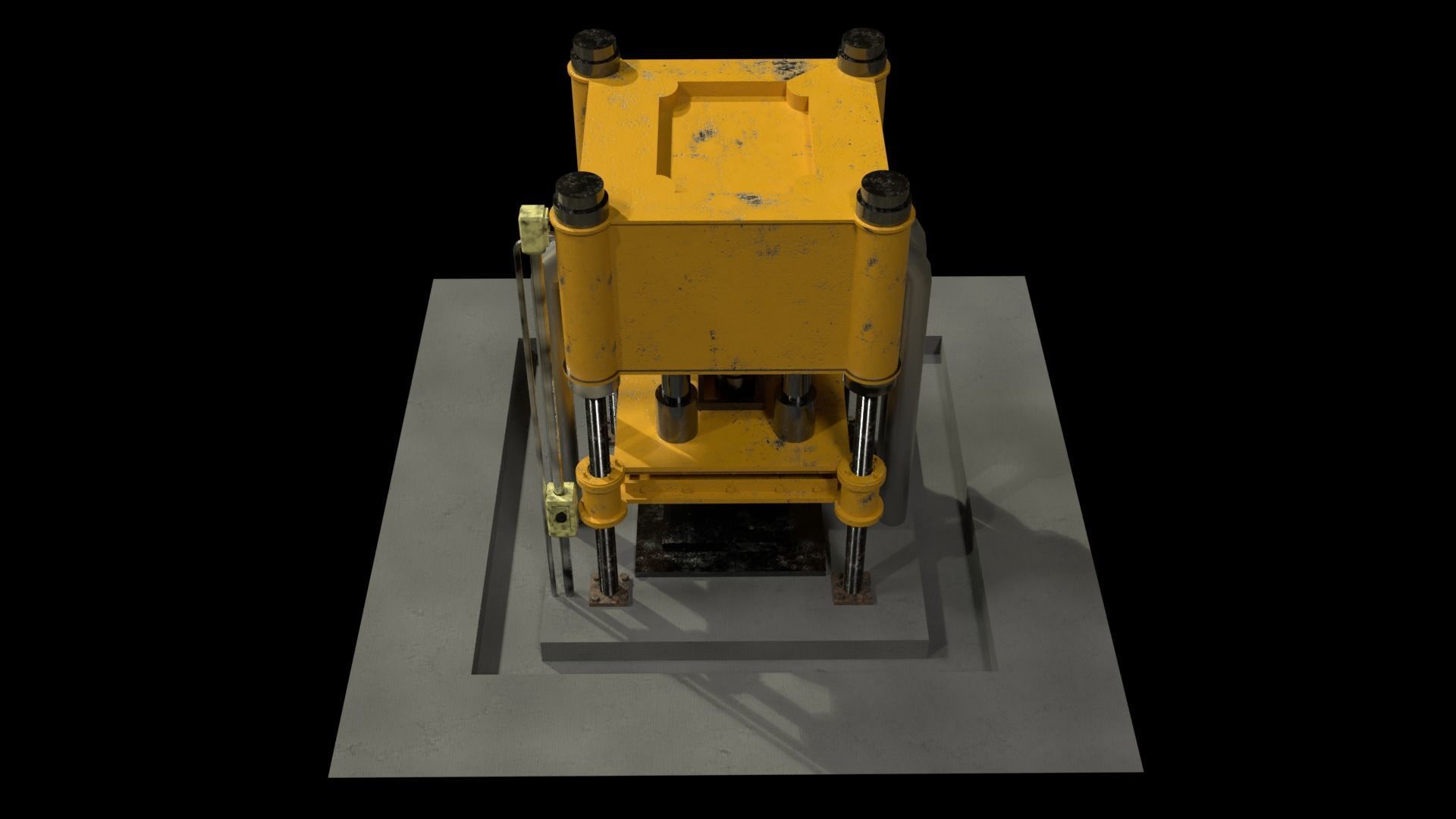 metal forging machine 3D model animated | CGTrader