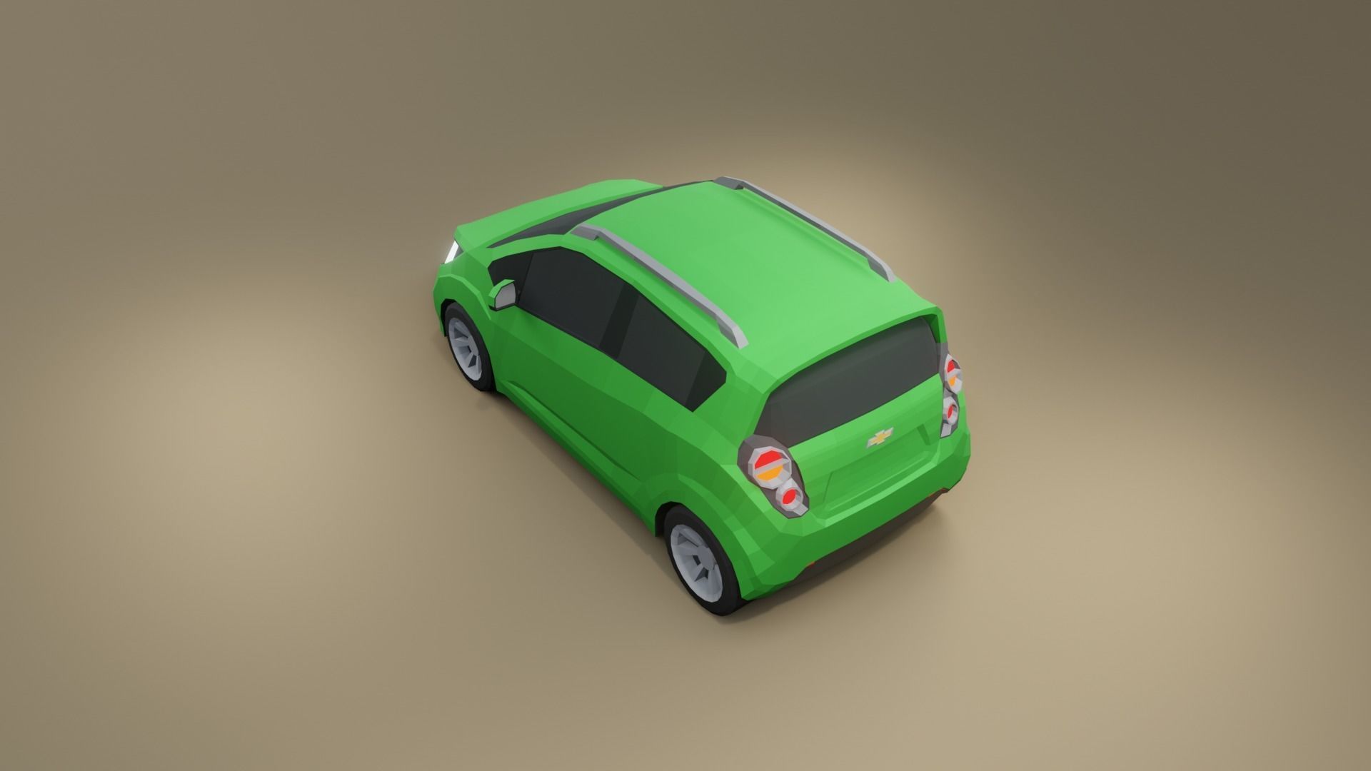 3D model Chevrolet Spark low poly 3D model VR / AR / low-poly | CGTrader