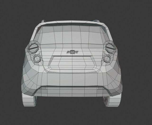 3D model Chevrolet Spark low poly 3D model VR / AR / low-poly | CGTrader