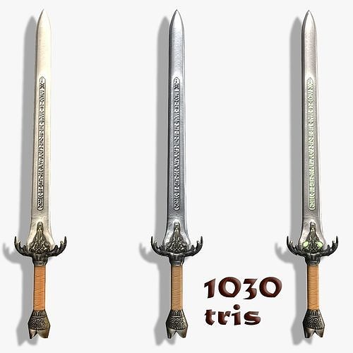 Baphomet-Sword three swords free VR / AR / low-poly 3D model | CGTrader