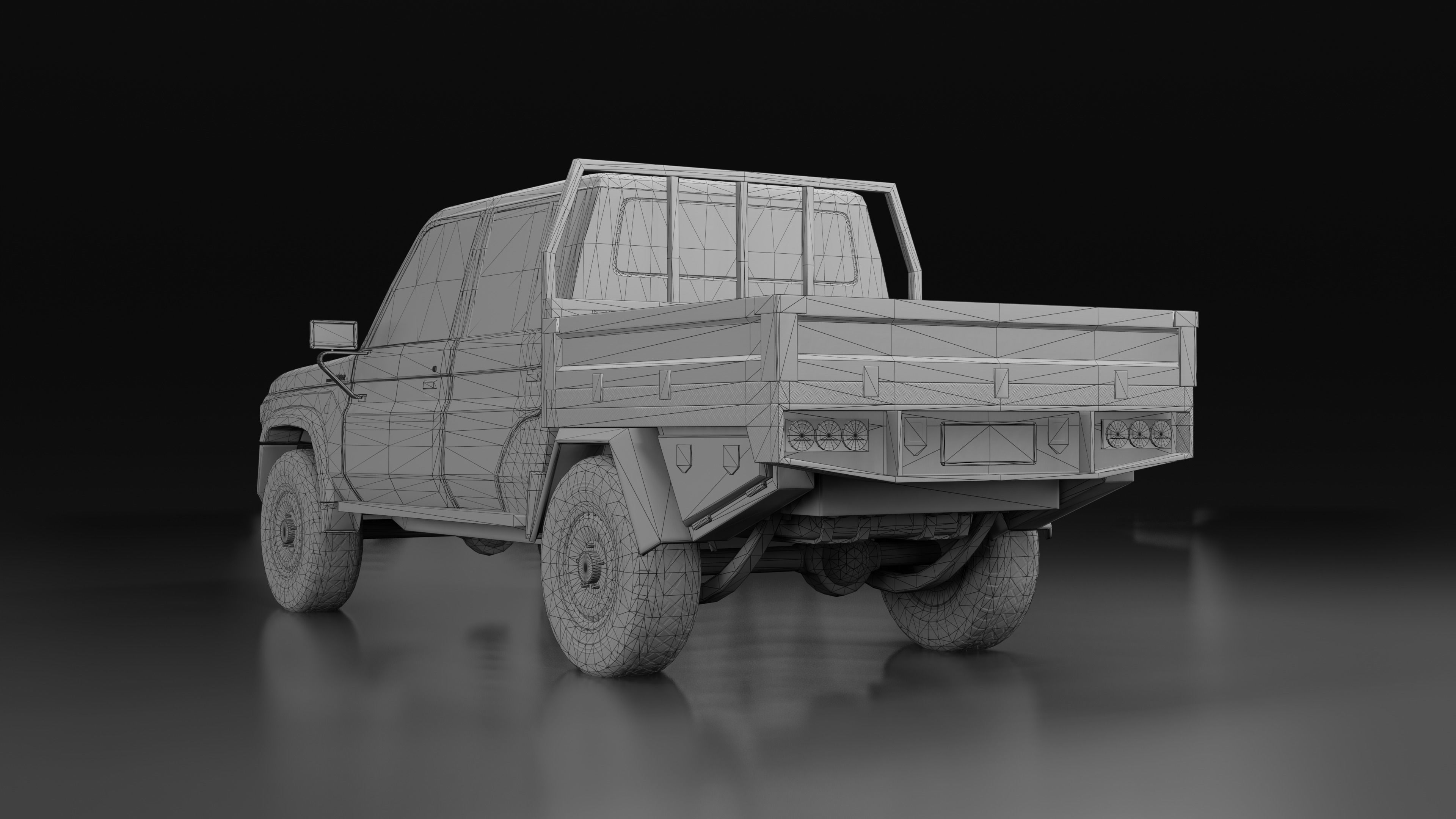 3D model Land Cruiser 79 Series 2018 VR / AR / low-poly | CGTrader