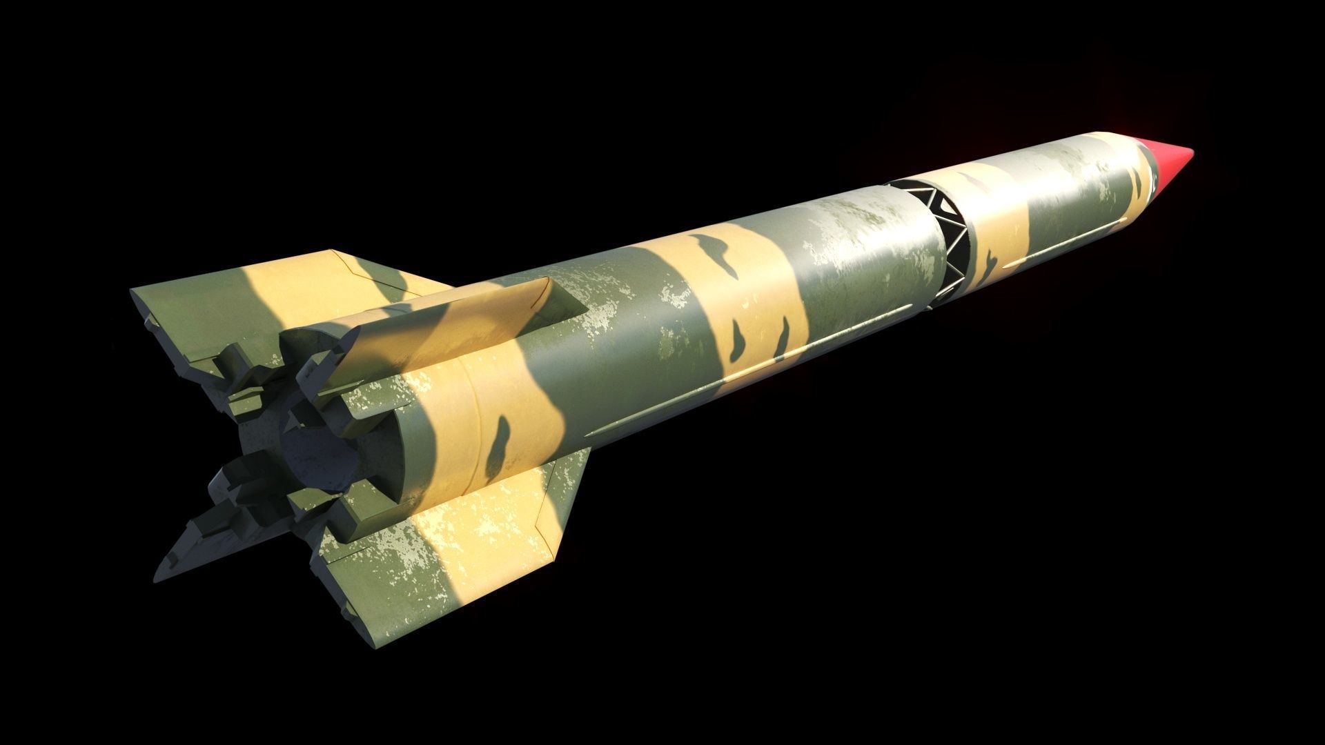 Shaheen-2 missile launcher 3D model | CGTrader
