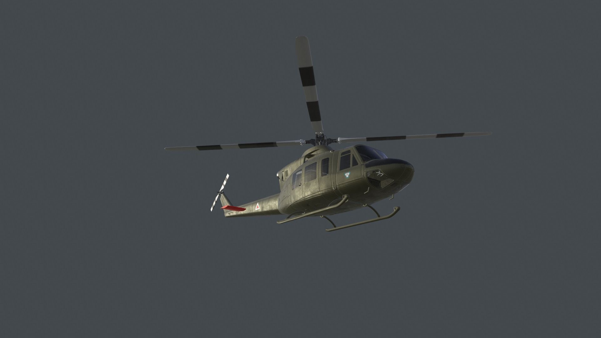 Bell 412 military attack and transport helicopter 3D model | CGTrader