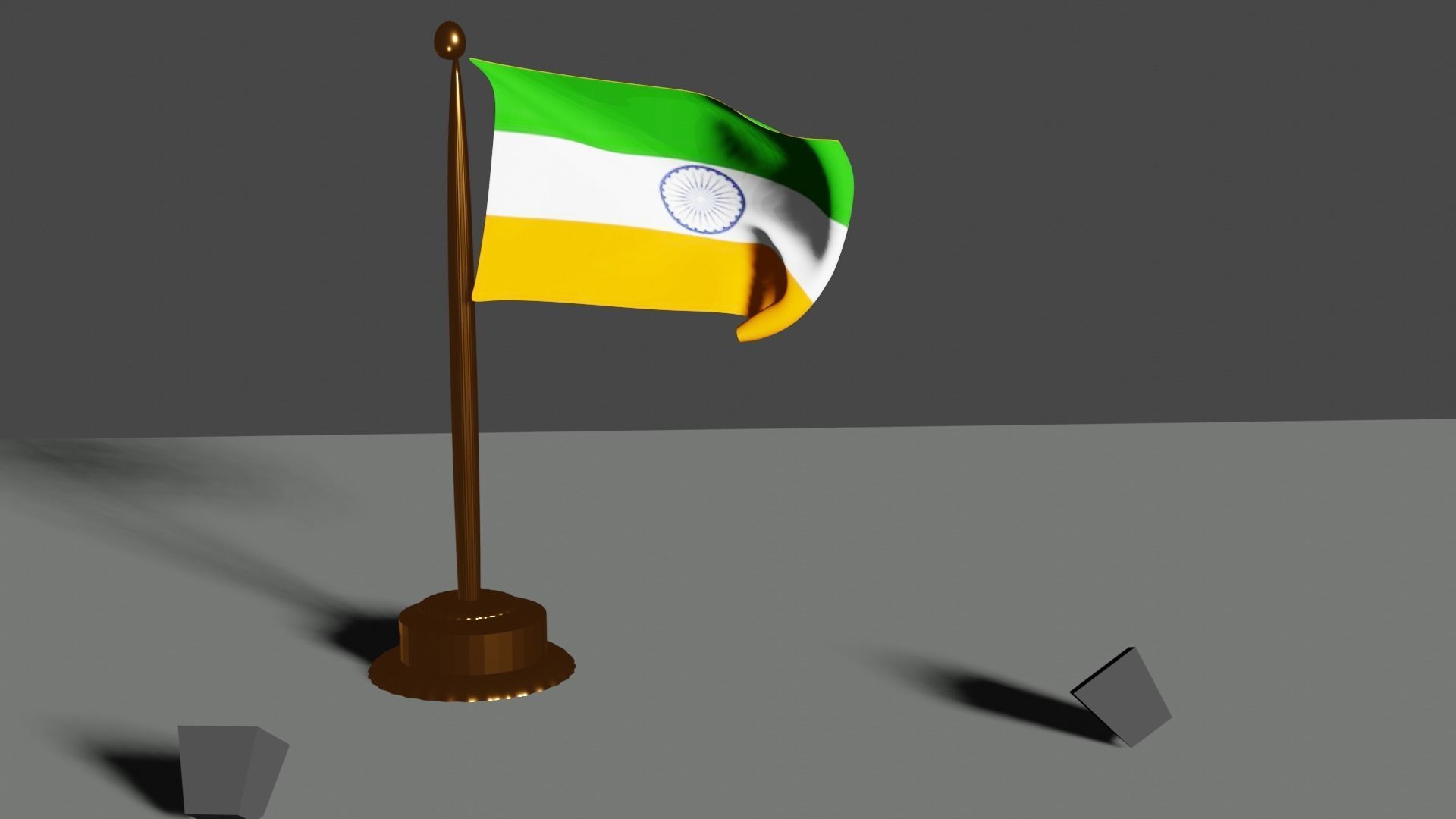 3D model Indian Flag with sound and animation VR / AR / low-poly | CGTrader