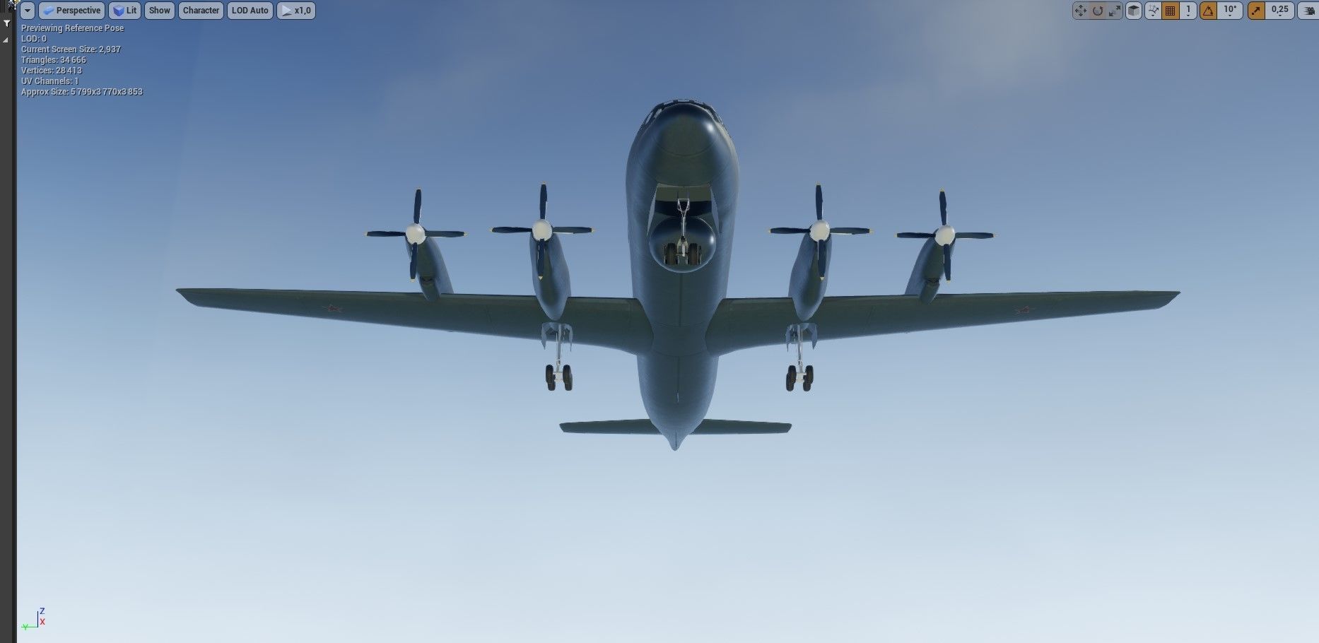 Ilyushin Il-38 Maritime Patrol ASW Aircraft 3D model