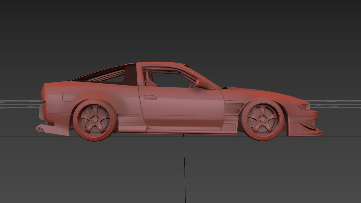 Nissan 180SX RB Drift 3D model | CGTrader