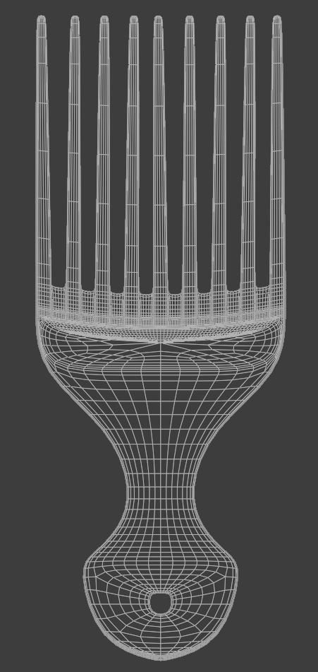 3D model Afro Pick Comb VR / AR / low-poly | CGTrader