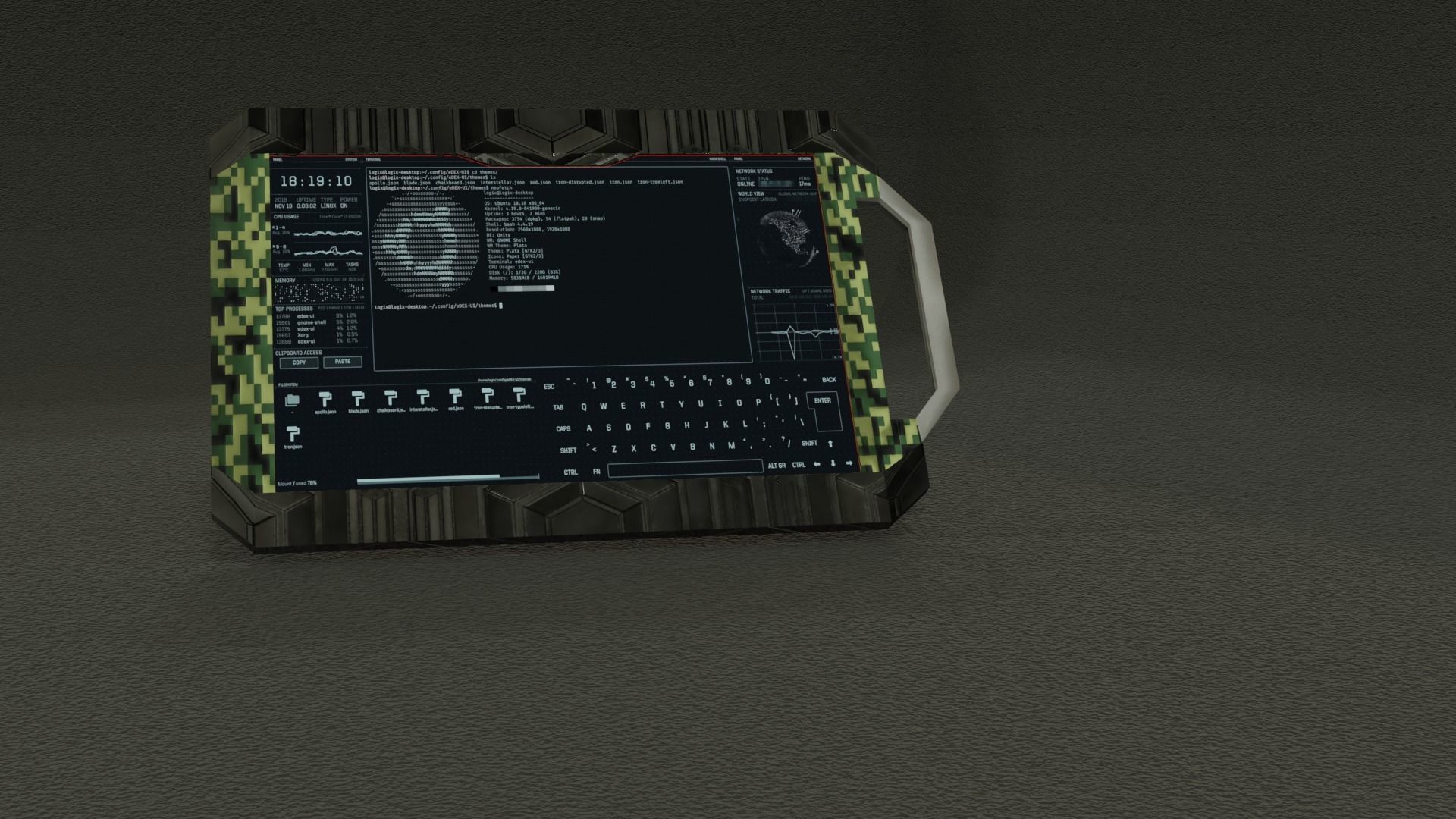 Sci-Fi Tablet free VR / AR / low-poly 3D model | CGTrader