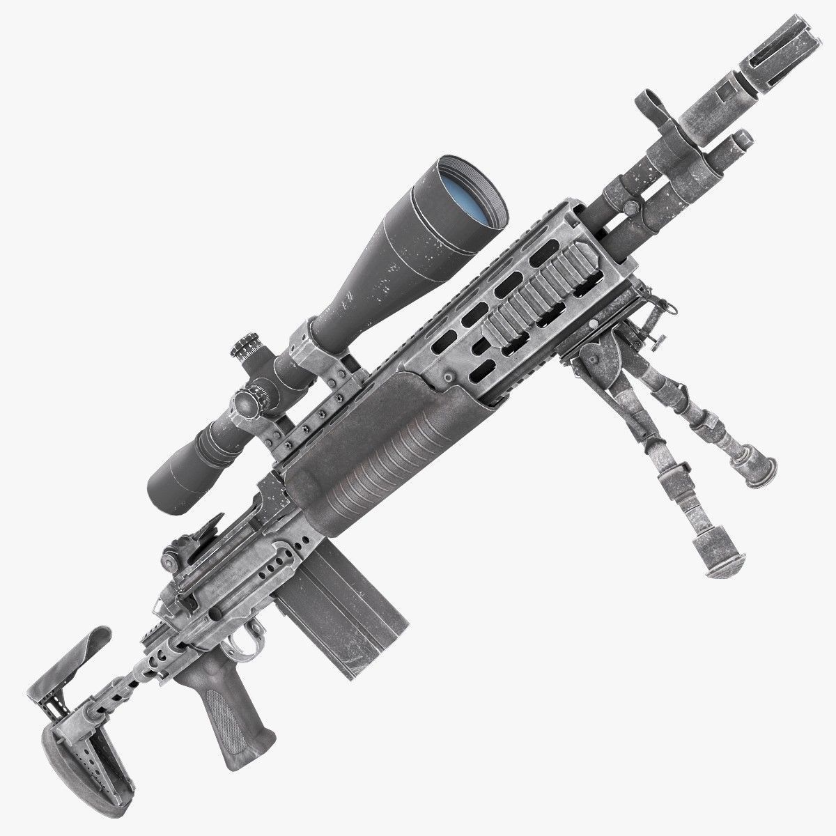 3D model M2010 Enhanced Sniper Rifle VR / AR / low-poly | CGTrader