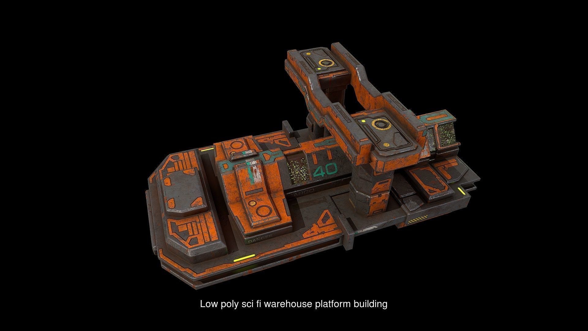 Low poly Sci fi buildings pack 3D Model Collection | CGTrader