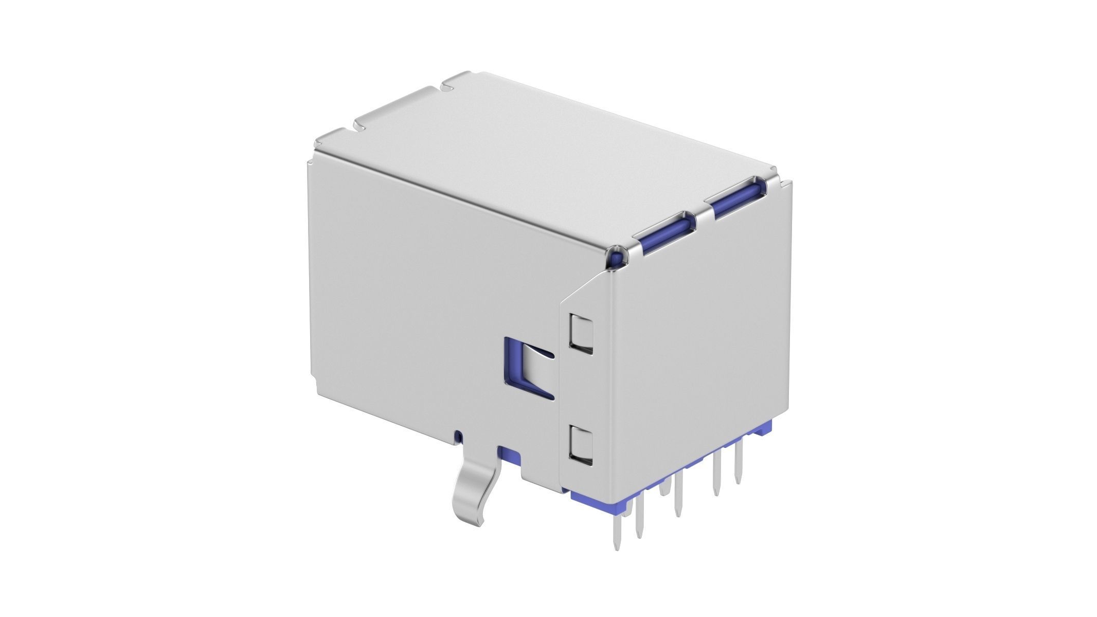 USB Type B Female Module 3D model | CGTrader