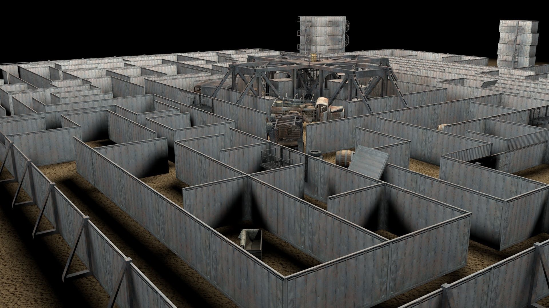 3D model Iron Maze VR / AR / low-poly | CGTrader