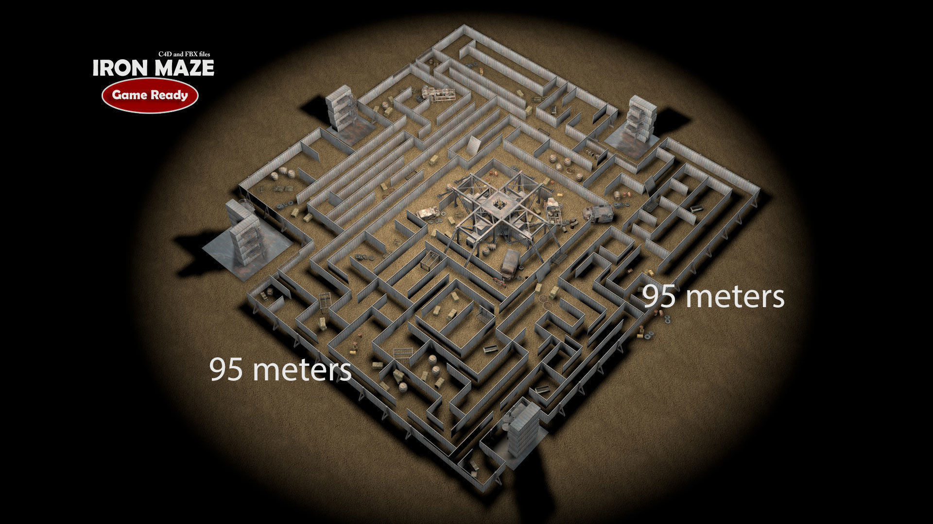 3D model Iron Maze VR / AR / low-poly | CGTrader