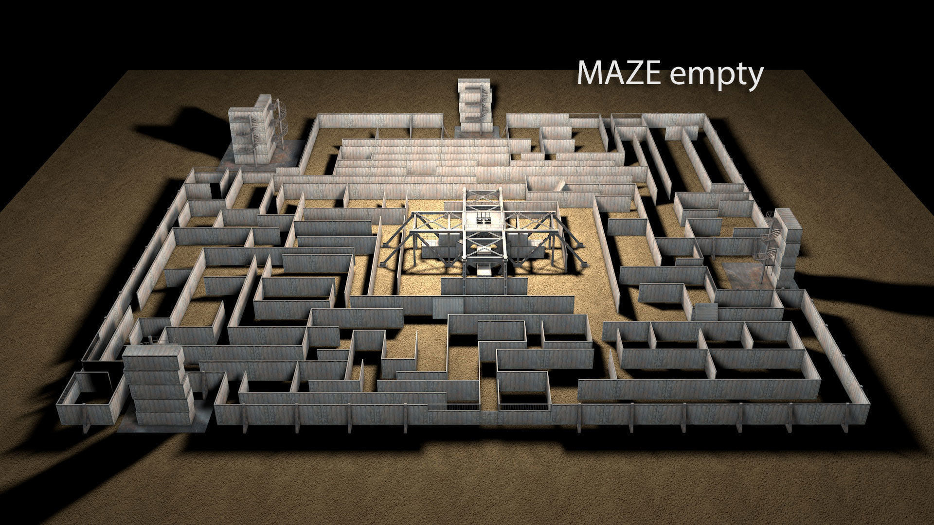 3D model Iron Maze VR / AR / low-poly | CGTrader