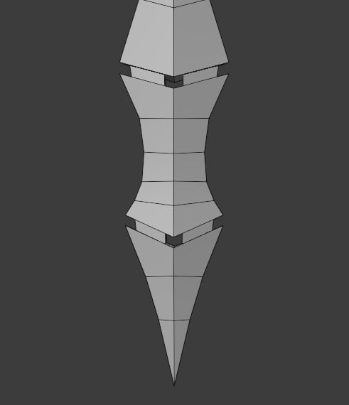 3D model Dagger Segmented VR / AR / low-poly | CGTrader