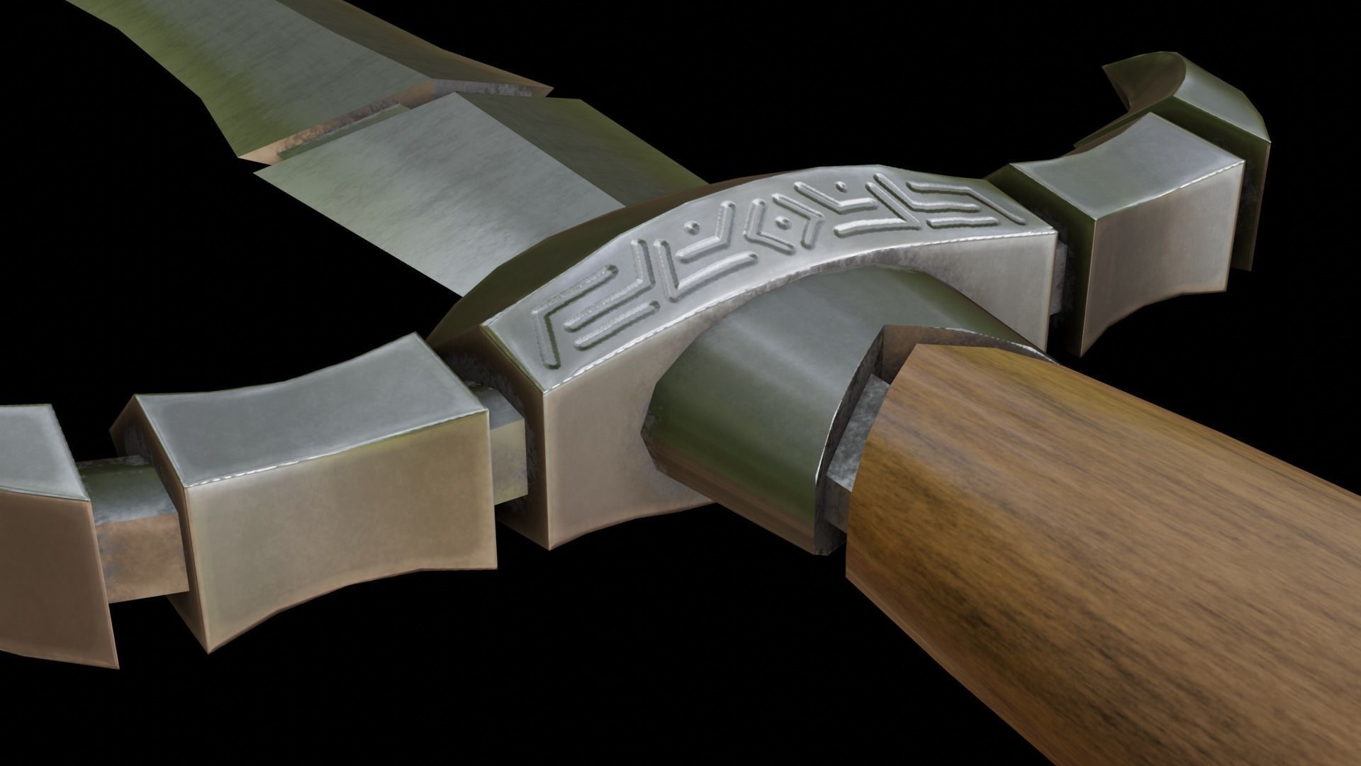 3D model Dagger Segmented VR / AR / low-poly | CGTrader