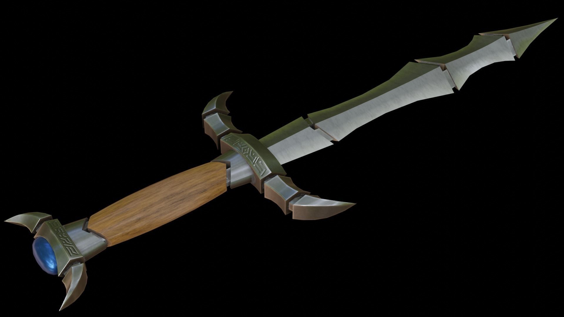 3D model Dagger Segmented VR / AR / low-poly | CGTrader