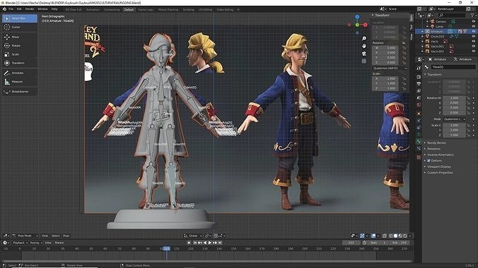 3D model GUYBRUSH THREEPWOOD VR / AR / low-poly | CGTrader