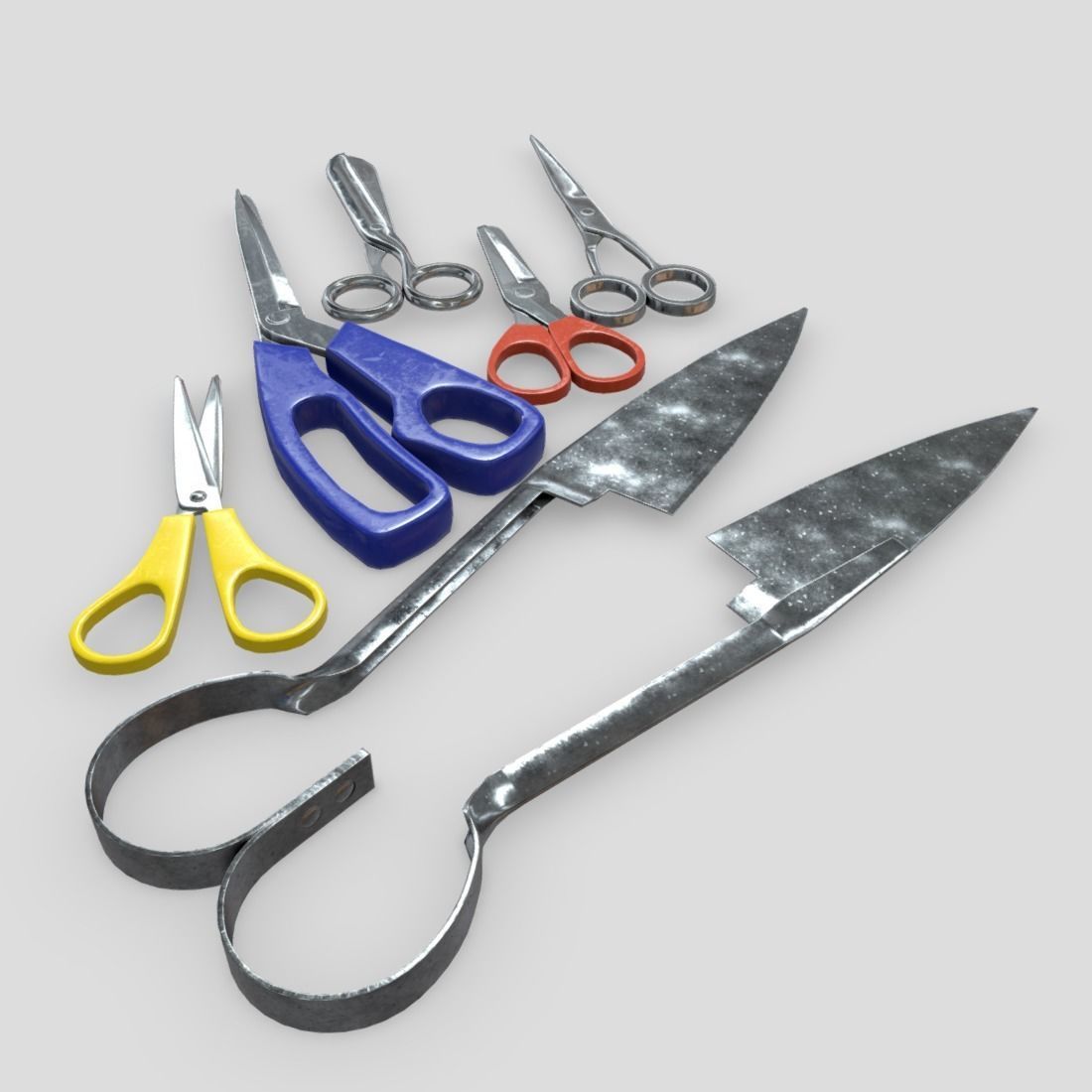 3D model Scissors Pack VR / AR / low-poly | CGTrader