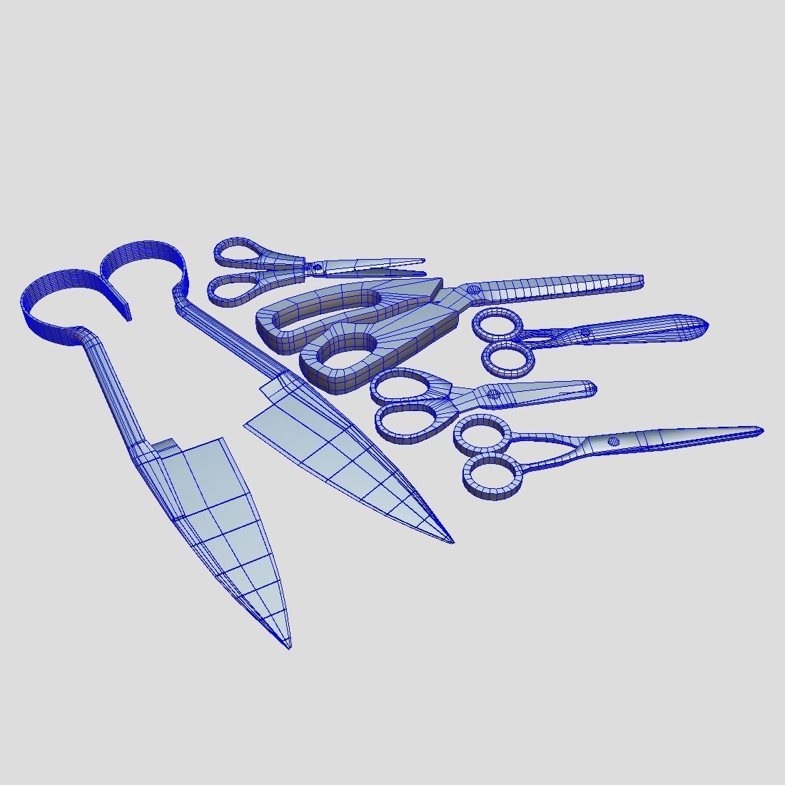3D model Scissors Pack VR / AR / low-poly | CGTrader