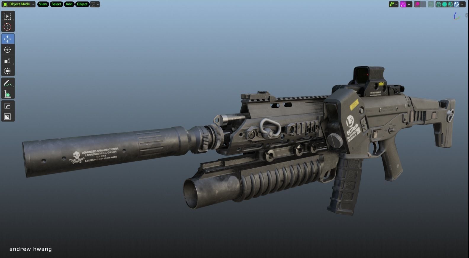 ACR Rifle 2x Color Versions Black and Tan 3D model | CGTrader