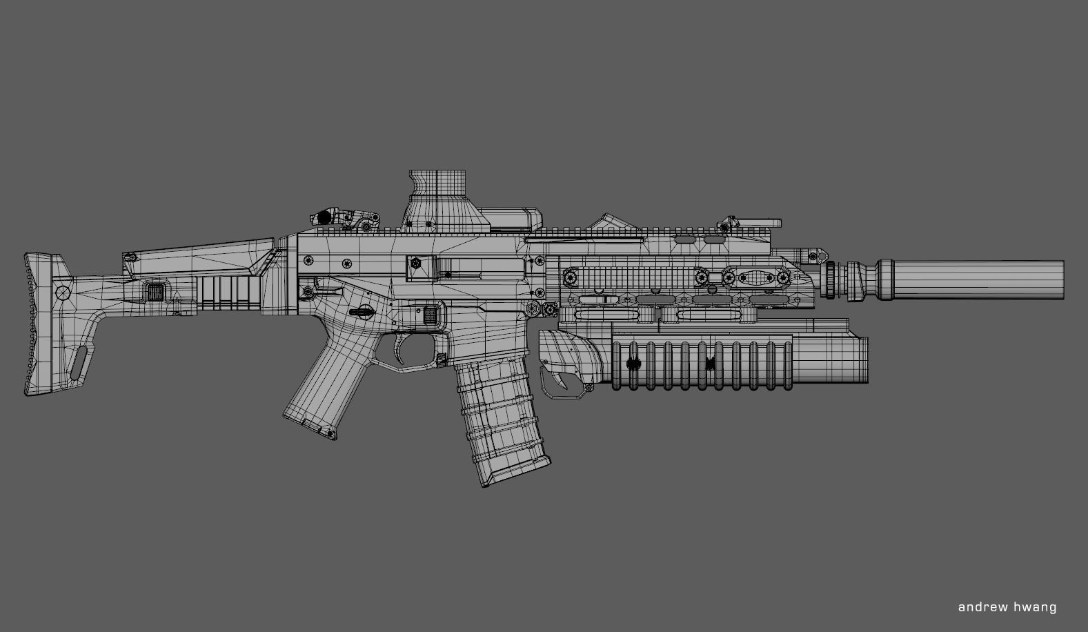 ACR Rifle 2x Color Versions Black and Tan 3D model | CGTrader