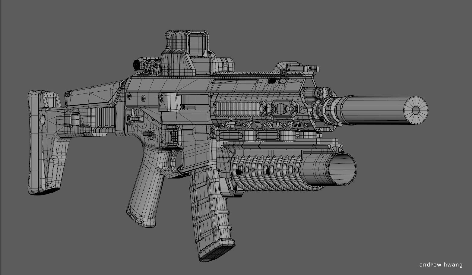 ACR Rifle 2x Color Versions Black and Tan 3D model | CGTrader