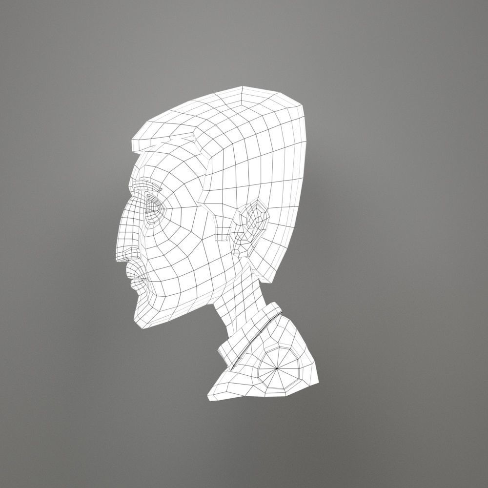 3D model male Cartoon Face VR / AR / low-poly | CGTrader