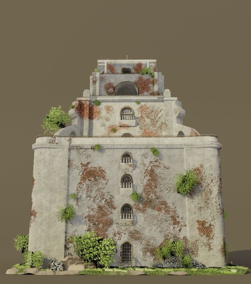 SINKING BELL TOWER 3D model | CGTrader