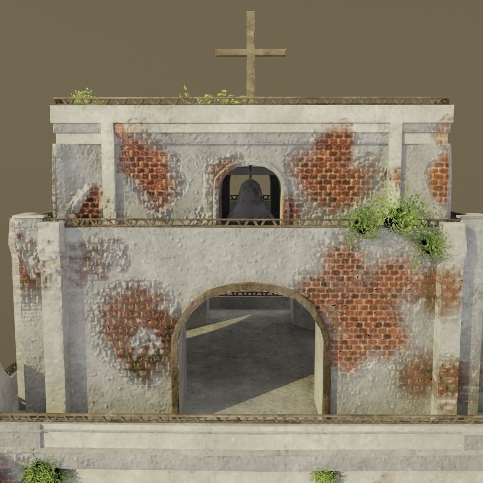 SINKING BELL TOWER 3D model | CGTrader