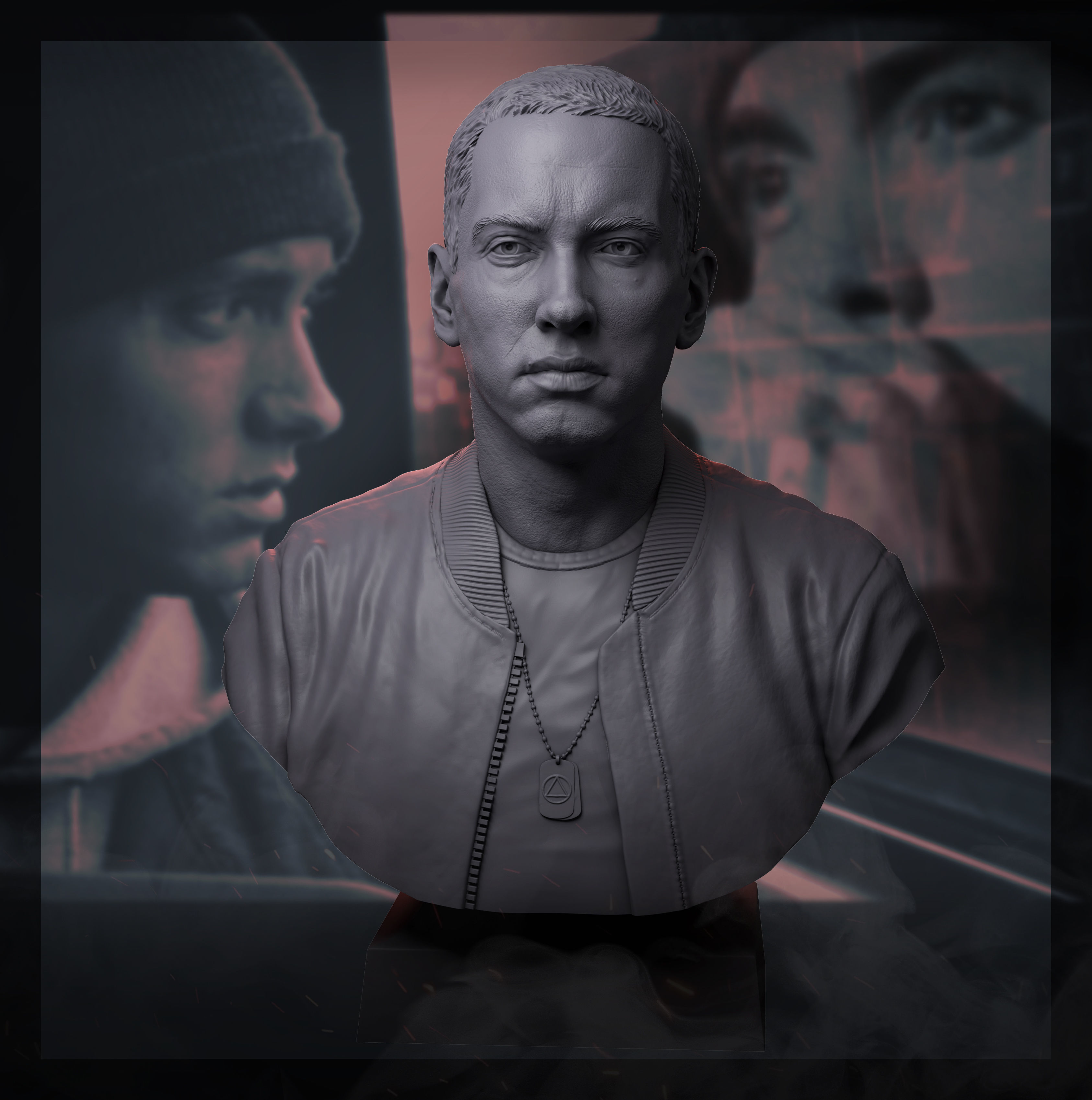 Eminem 3D model 3D printable | CGTrader