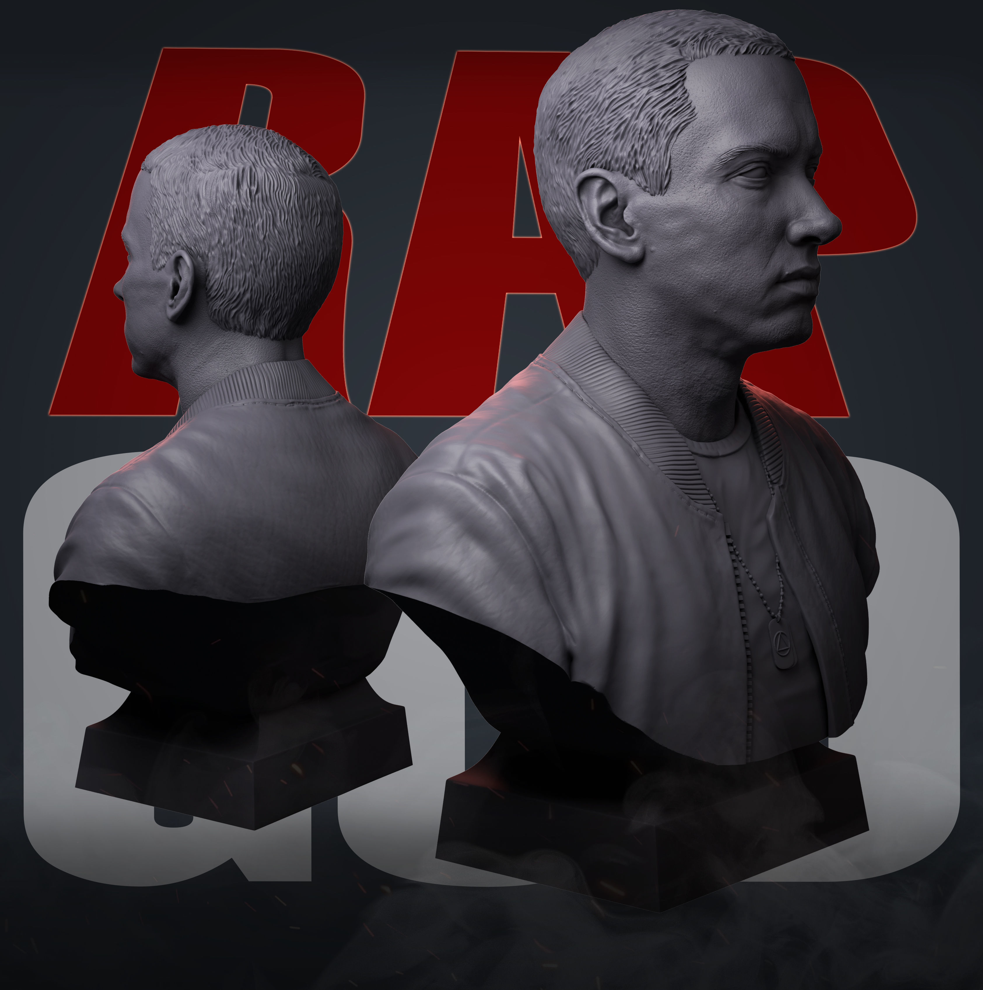 Eminem 3D model 3D printable | CGTrader