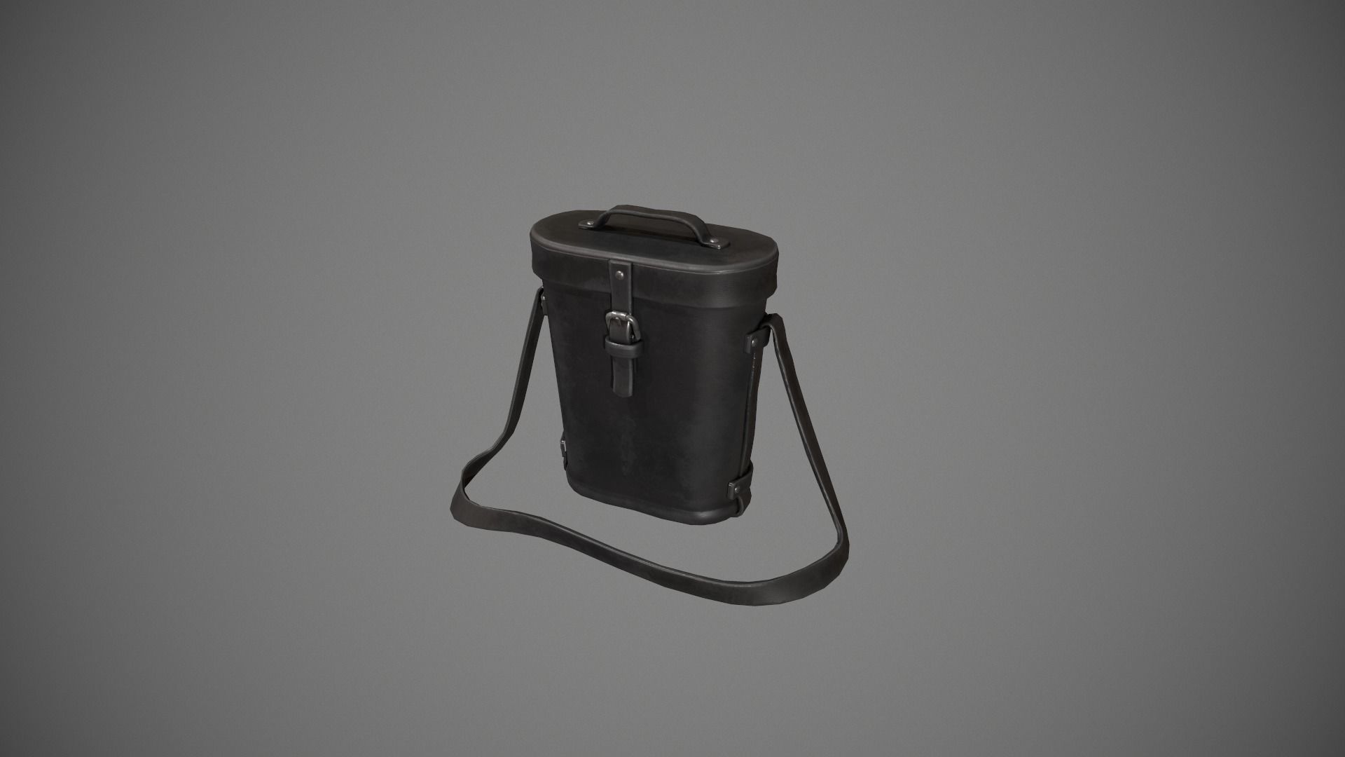 3D model Black Leather Binocular Bag VR / AR / low-poly | CGTrader