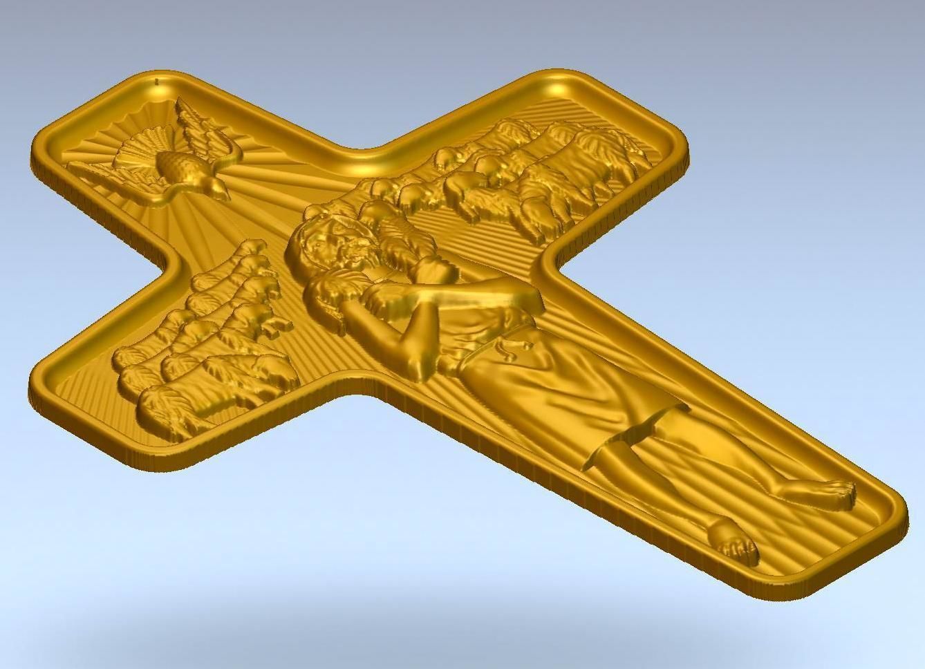 Cross of the Good Shepherd 3D model 3D printable | CGTrader