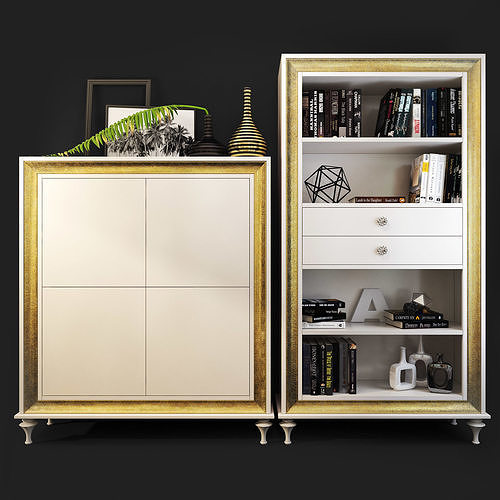 Mugali Cabinet bookcase Galiano emocion 3D model | CGTrader