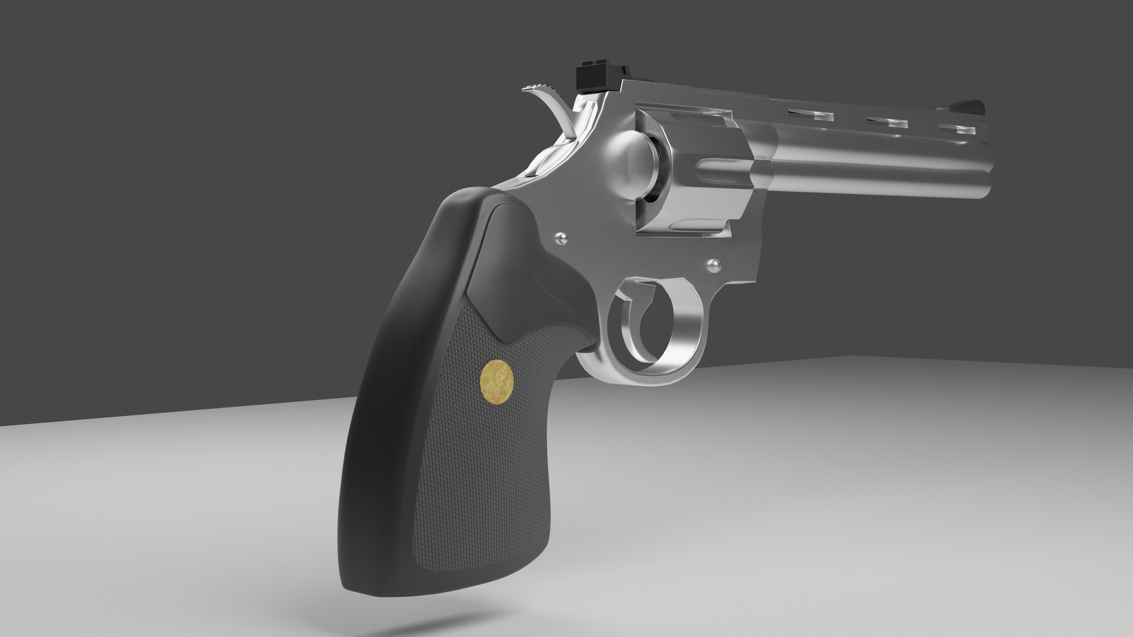 Revolver Colt Python 357 3D model | CGTrader