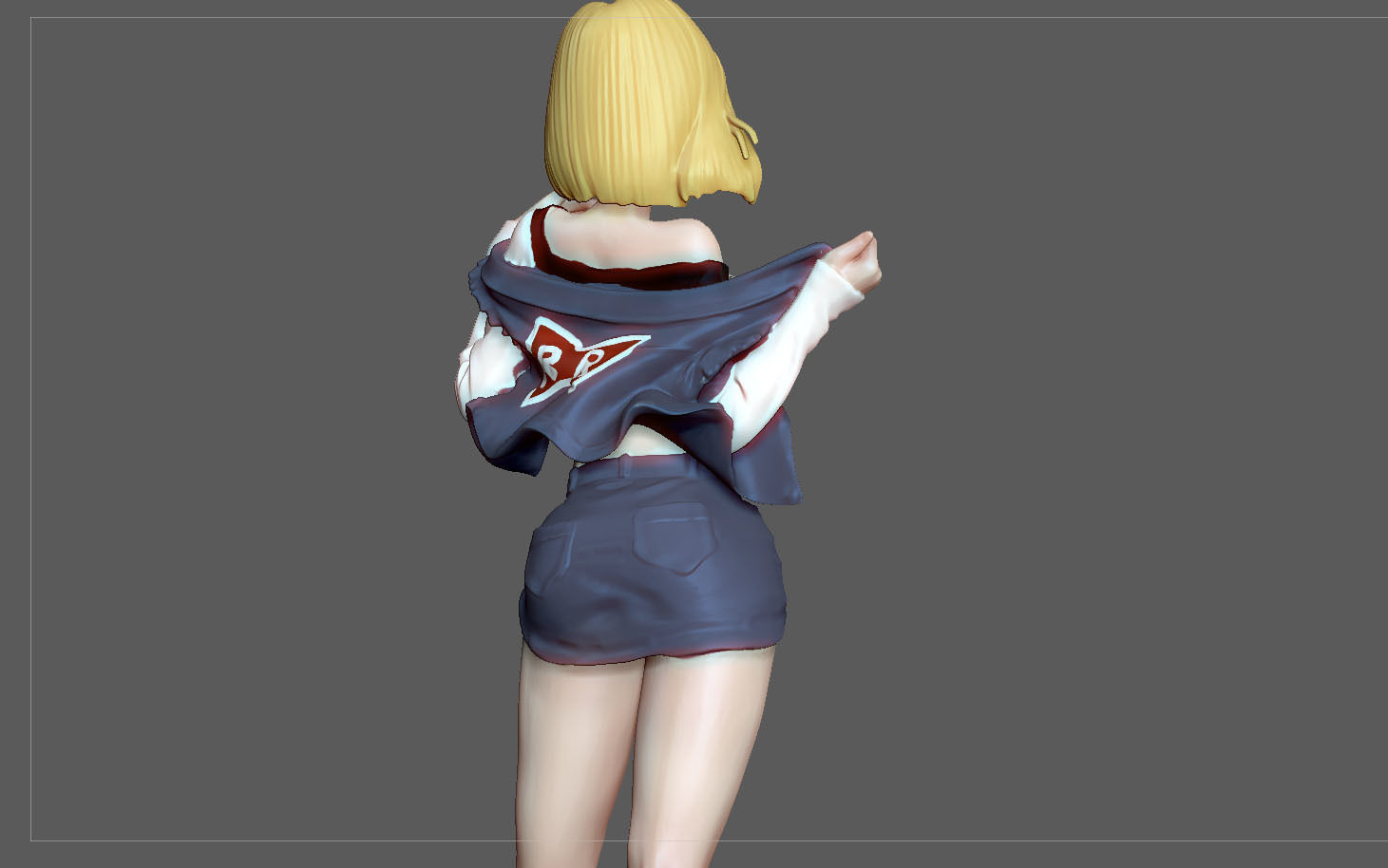 ANDROID 18 STATUE MODIFIED VERSION DRAGONBALL ANIME CHARACTER 3D model ...