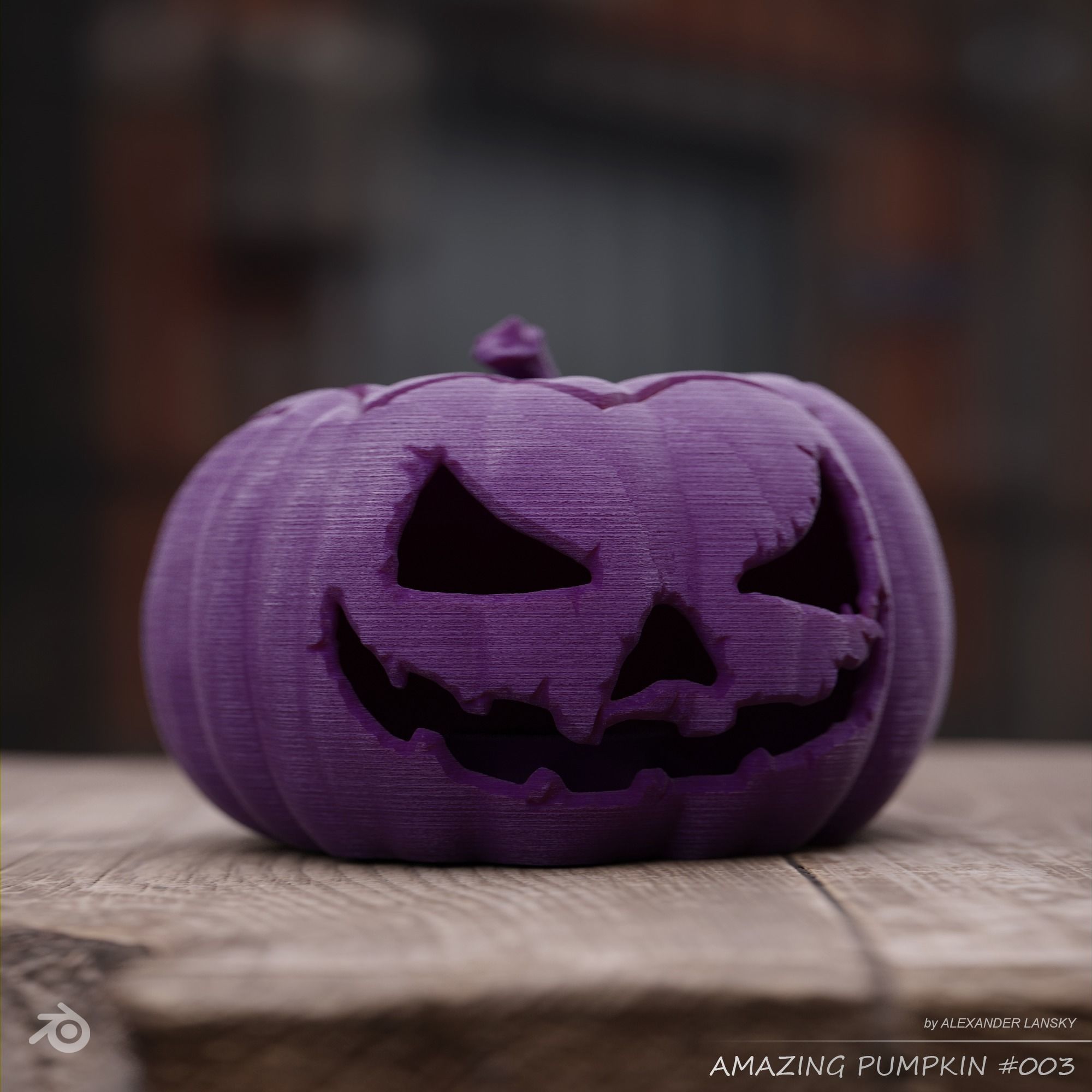 Amazing Pumpkin 003 3D model 3D printable | CGTrader