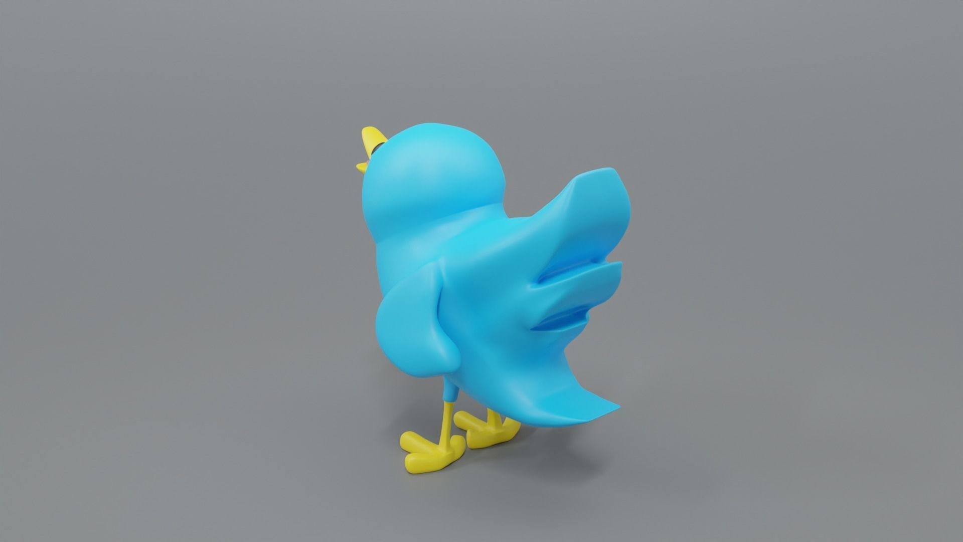 Twitter Social Media Mascot 3D model | CGTrader