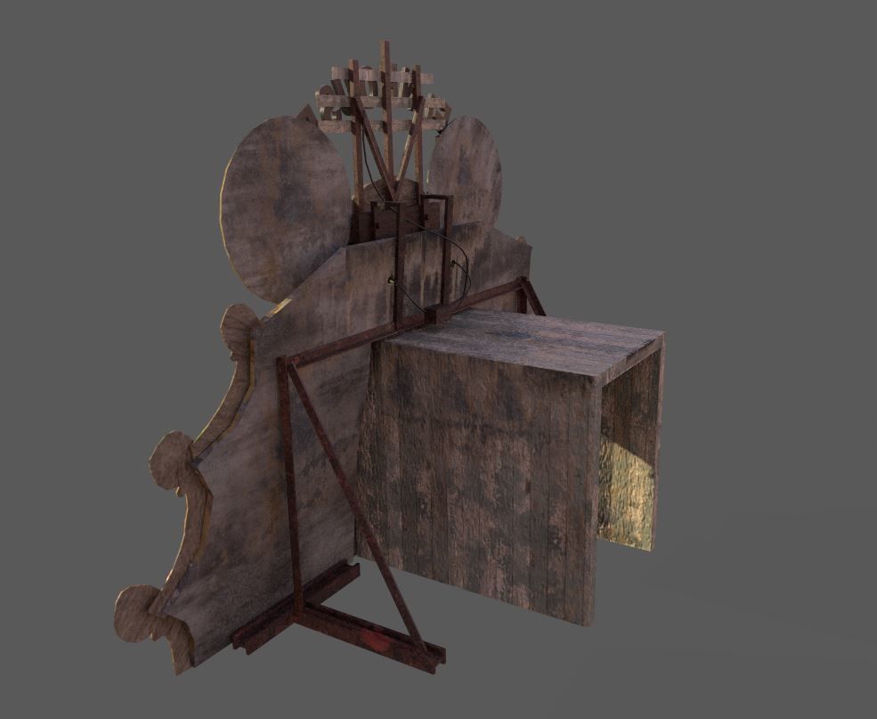 3D model Old Funhouse Entrance VR / AR / low-poly | CGTrader