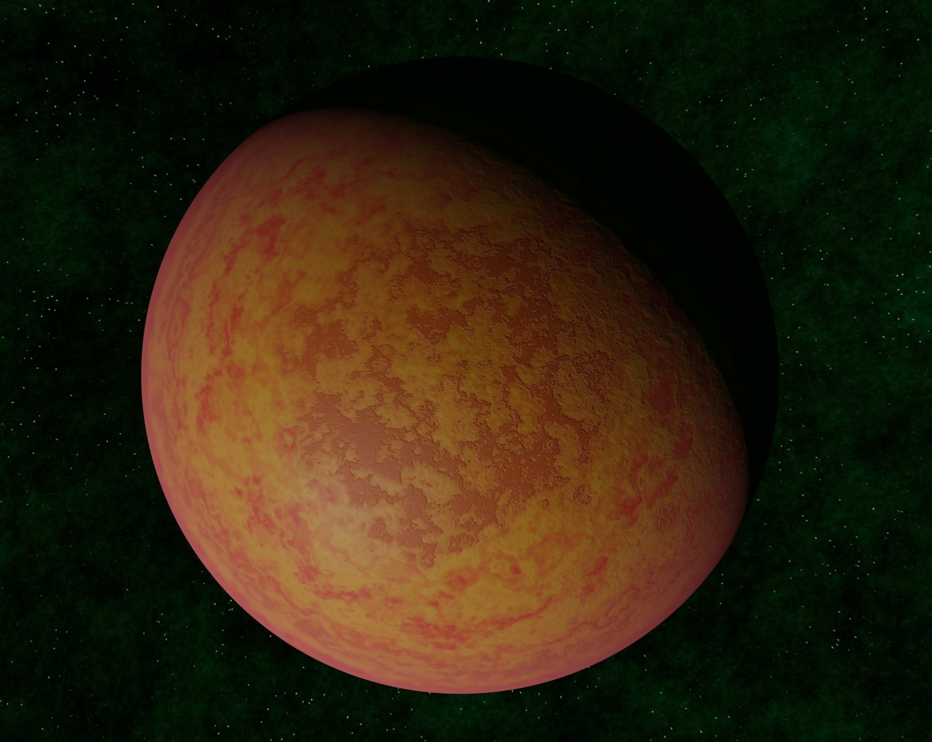 3D model Red gas giant 1 VR / AR / low-poly | CGTrader