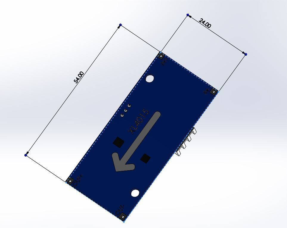Step Down XL4015 5A VOLTAGE REGULATOR free 3D model | CGTrader