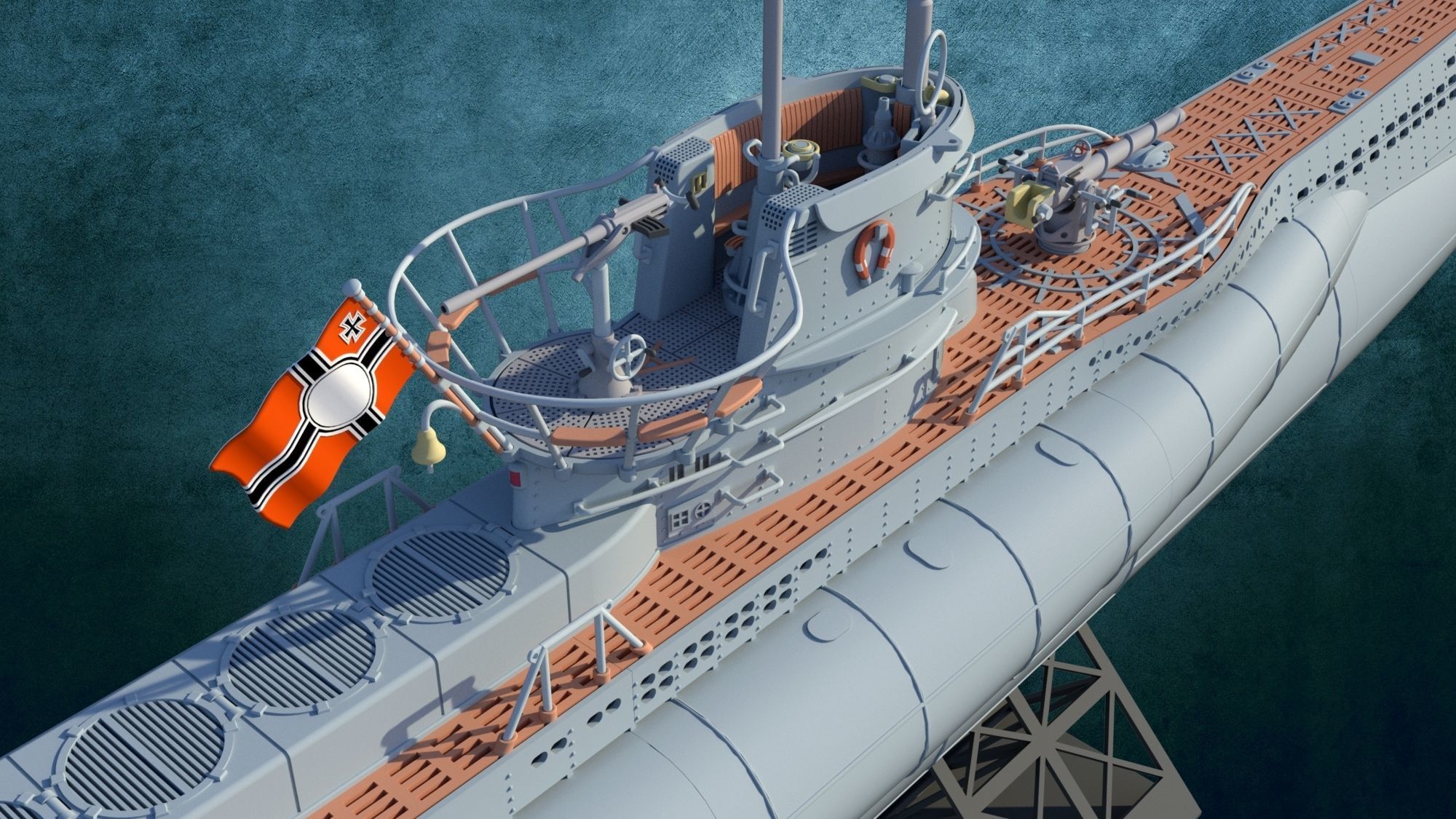 U-Boot TYP VII D 3D model 3D printable | CGTrader