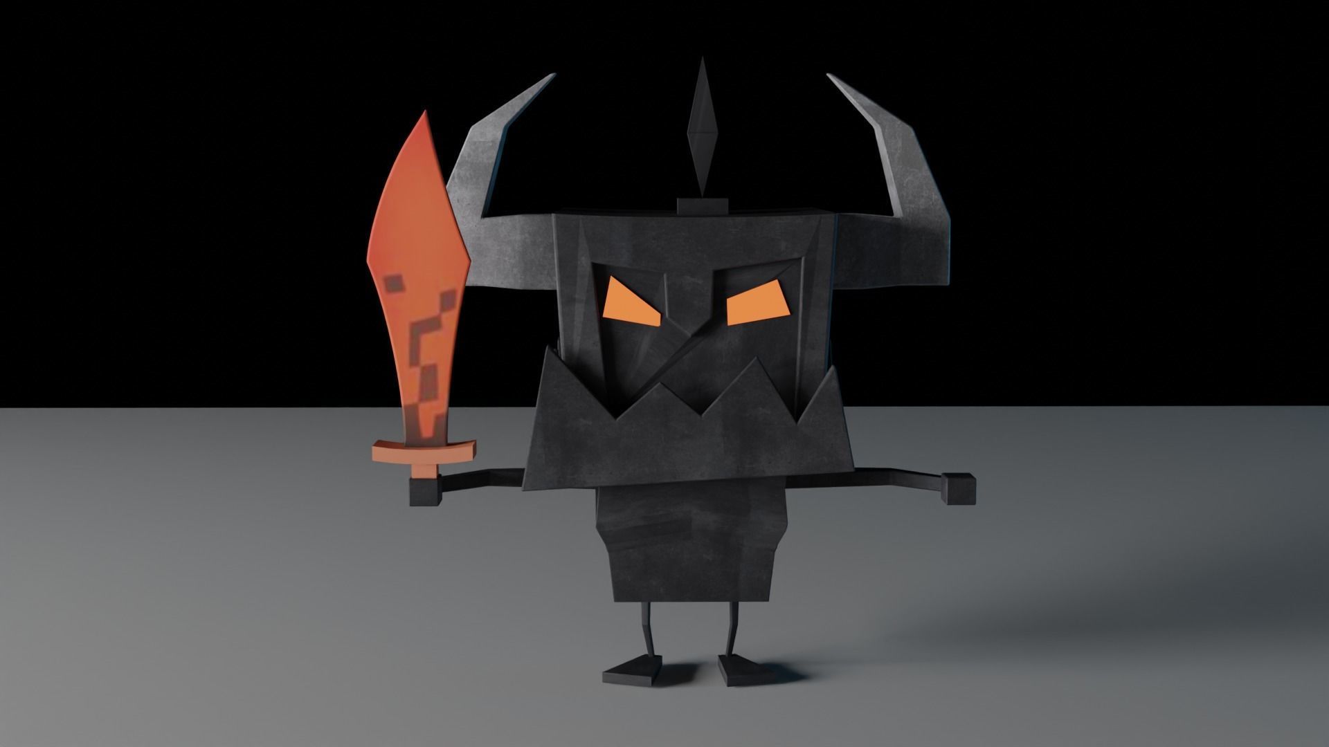 Devil Character free VR / AR / low-poly 3D model animated rigged | CGTrader