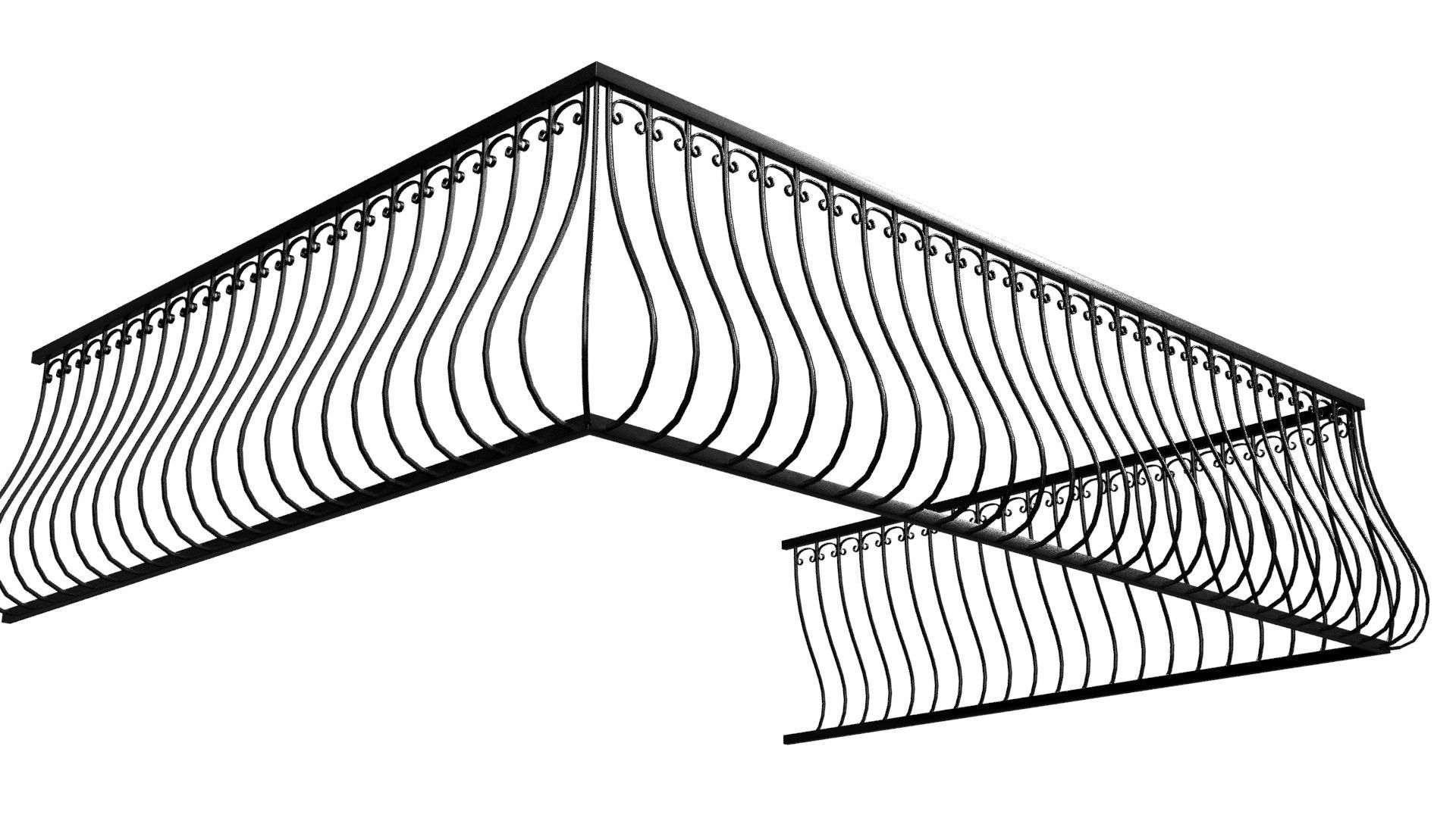Balcony Railing 3D model | CGTrader