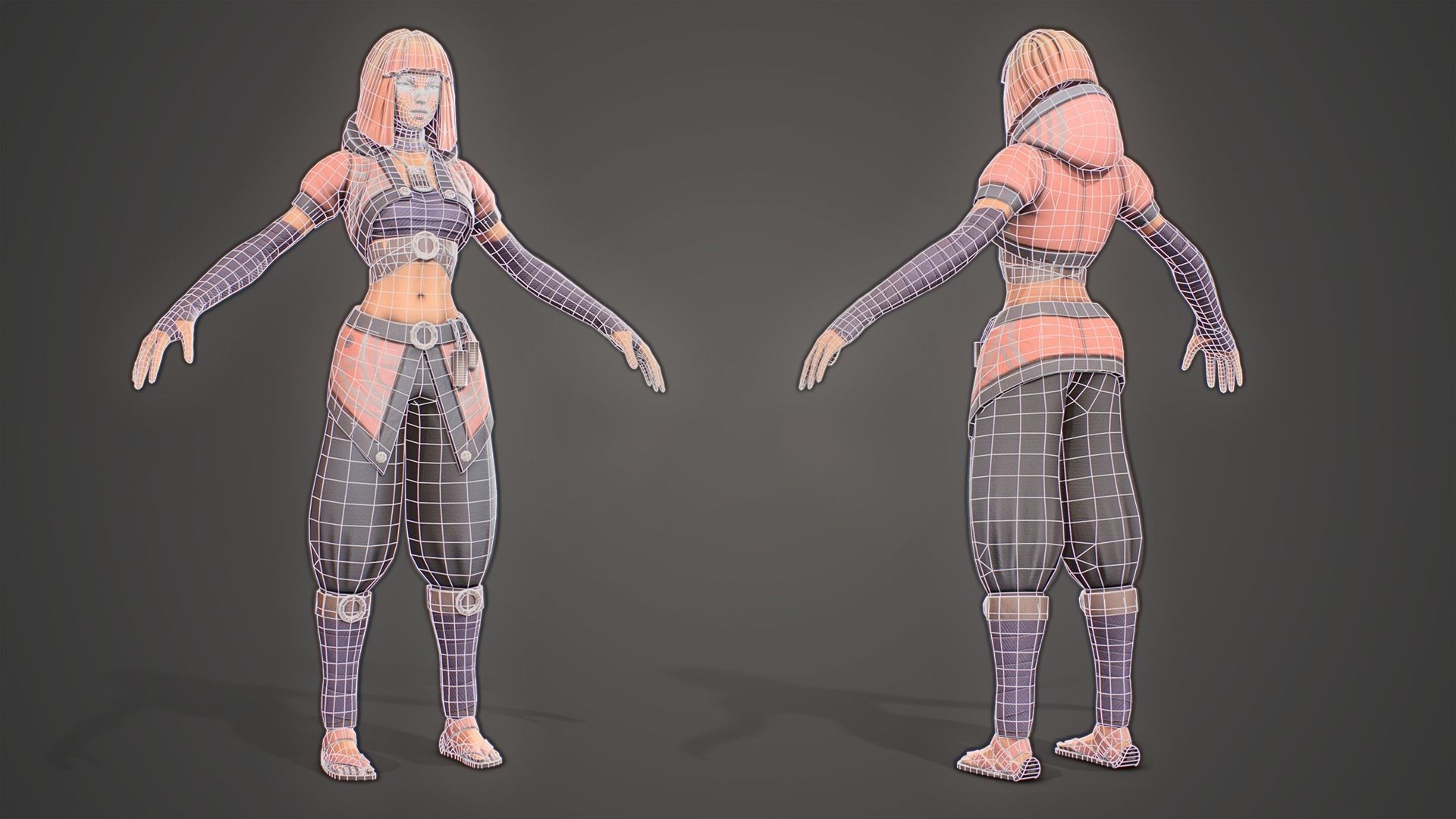 3d Model Yuko Stylized Character Vr Ar Low Poly Rigged Animated Cgtrader