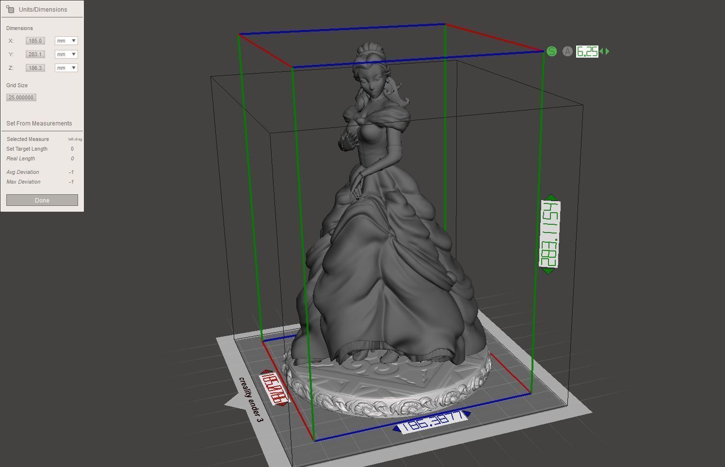 Beauty and the Beast - Belle - 3d print figure 3D model 3D printable ...